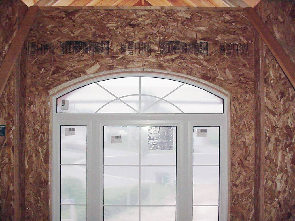 Window arches are easy with SIPs. Simply contour cut the shape right ...